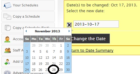 Changing the Dates of Conferences - MyConferenceTime.com